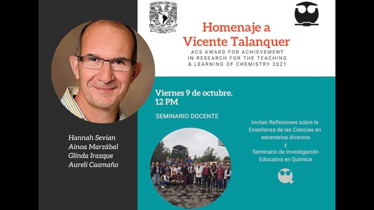 Homenaje a Vicente Talanquer – LDQ | PUCV